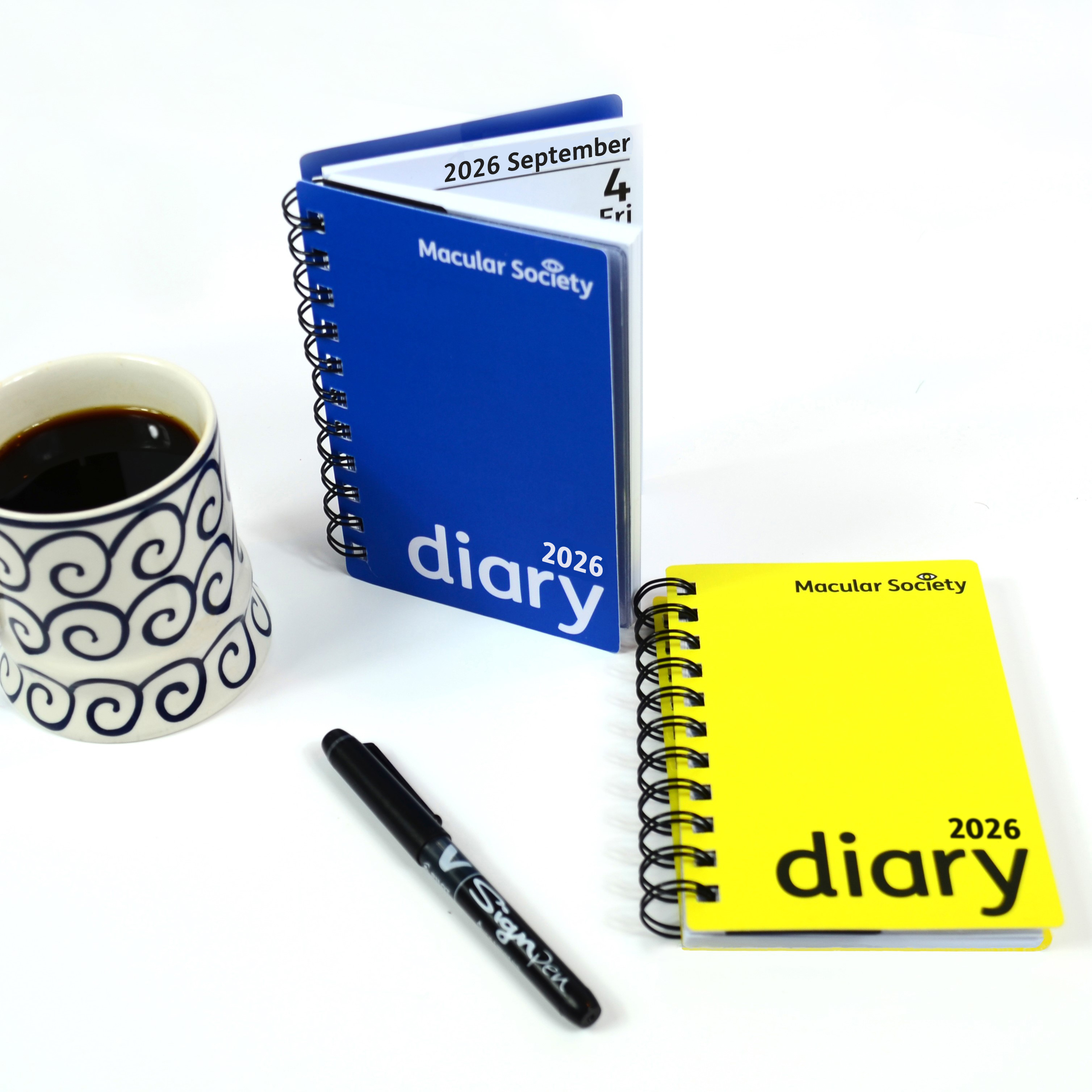 Large print 2026 blue diary - Exclusive to the Macular Society ...